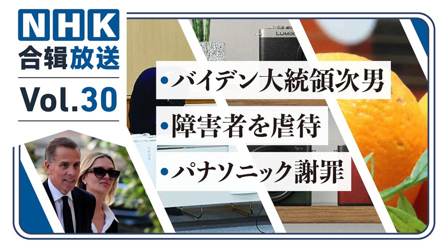 NHK周五合辑30丨拜登之子面临指控！员工半年内8次虐待残障人士！松下商品宣传图引“网暴”！ - MOJi辞書